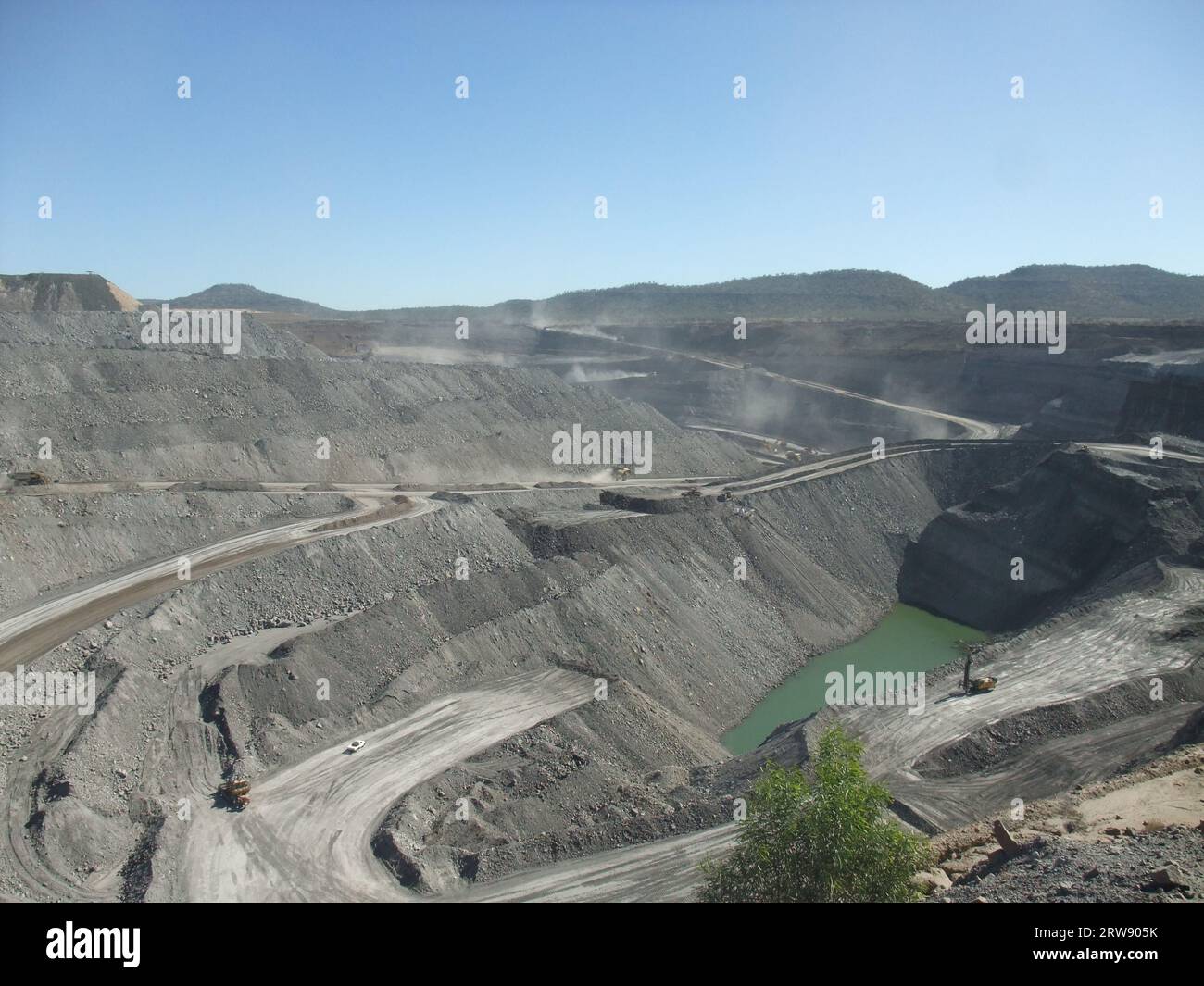 Open pit coal mining operations in Australia Stock Photo - Alamy