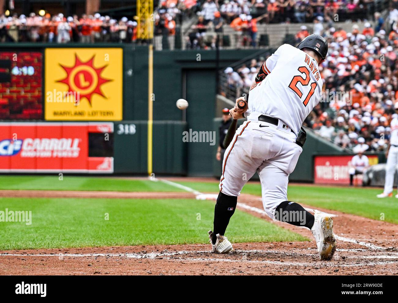 BALTIMORE, MD - September 17: Baltimore Orioles left fielder Austin ...