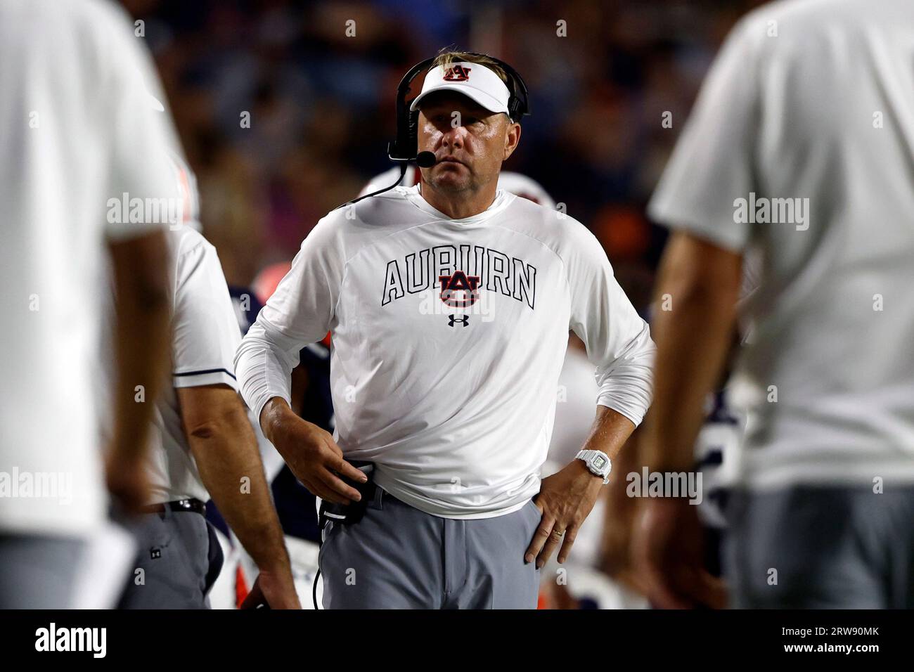Auburn head coach Hugh Freeze during the second half of an NCAA college ...