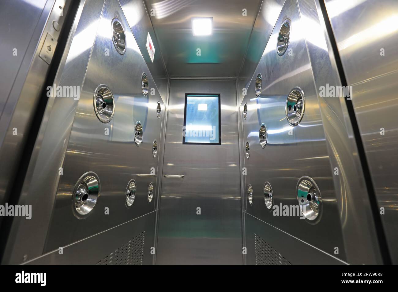 Factory air shower room, close-up photo Stock Photo - Alamy