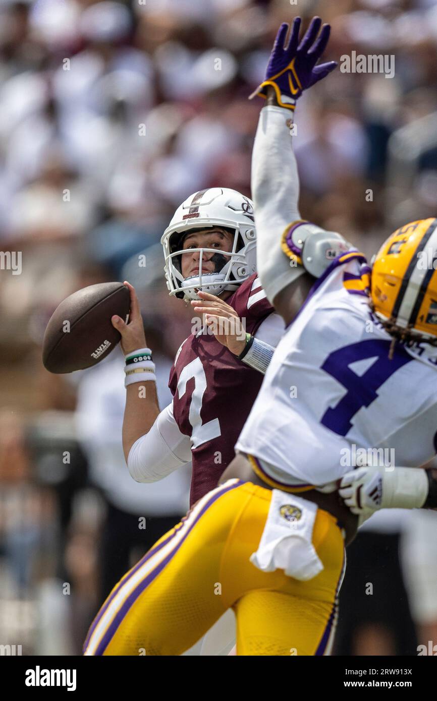 Mississippi State quarterback Will Rogers (2) throws under pressure ...