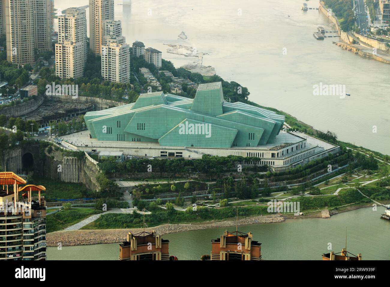 CHONGQING, CHINA - SEPTEMBER 16, 2023 - A view overlooking the landmark ...