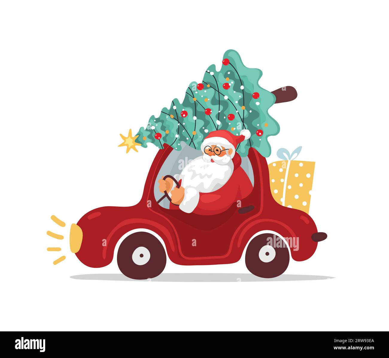 Vintage car sleigh Stock Vector Images - Alamy