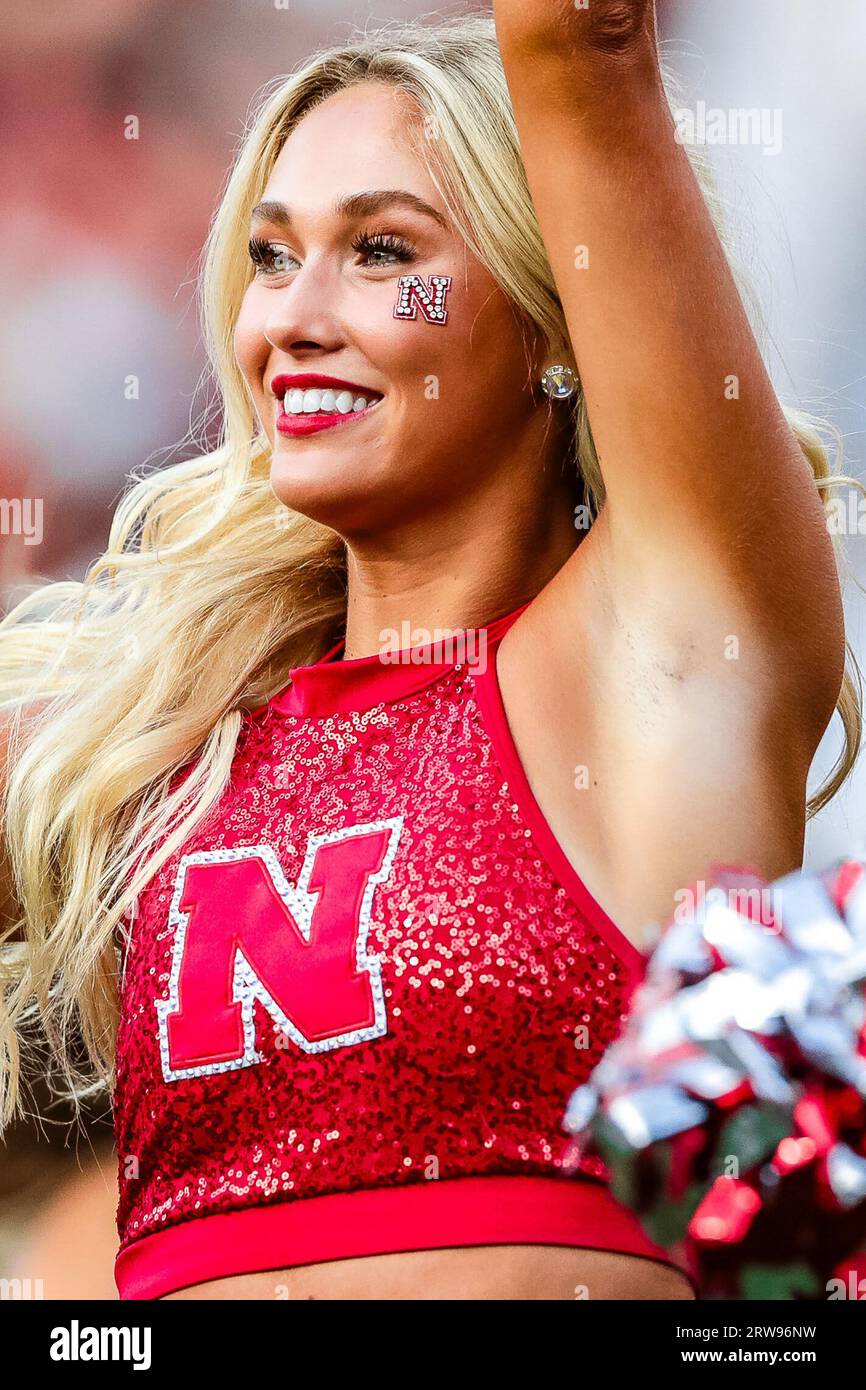 Lincoln, NE, USA. 16th Sep, 2023. NE. U.S. Nebraska Scarlet Dance Team ...