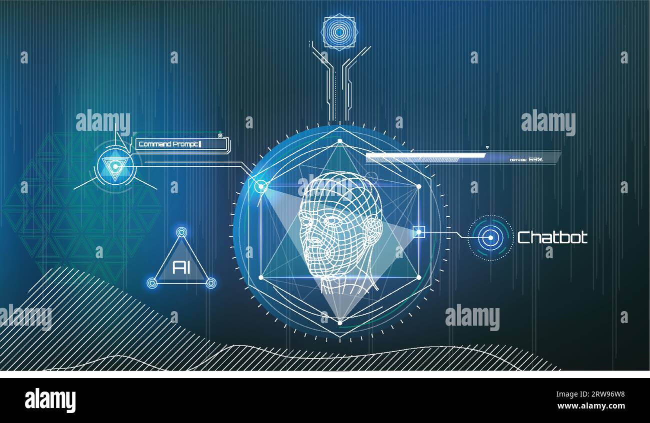 Vector Infographics About Intelligent Face Recognition Stock Vector Image And Art Alamy