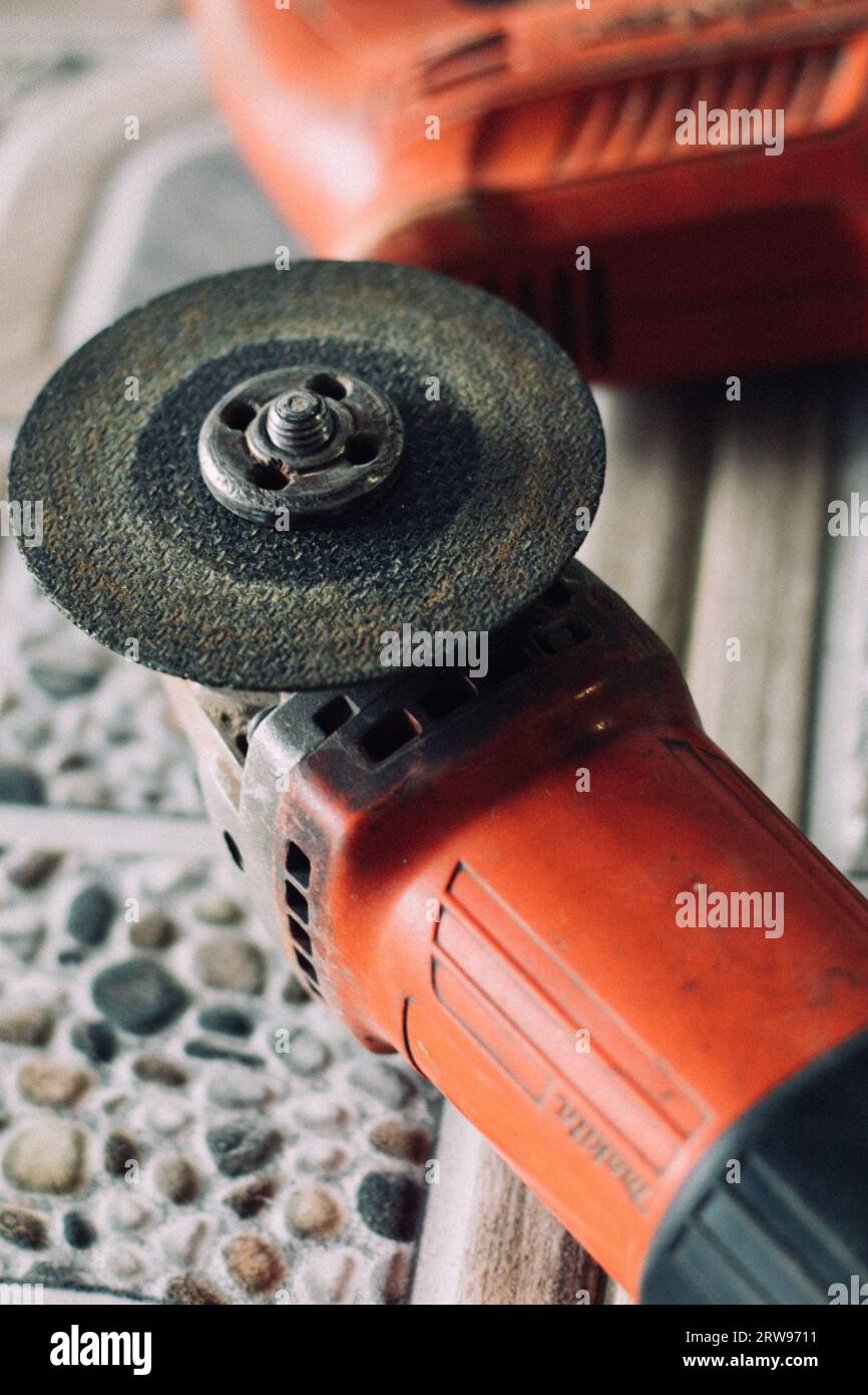 Close up grinding wheel metal hi-res stock photography and images - Alamy