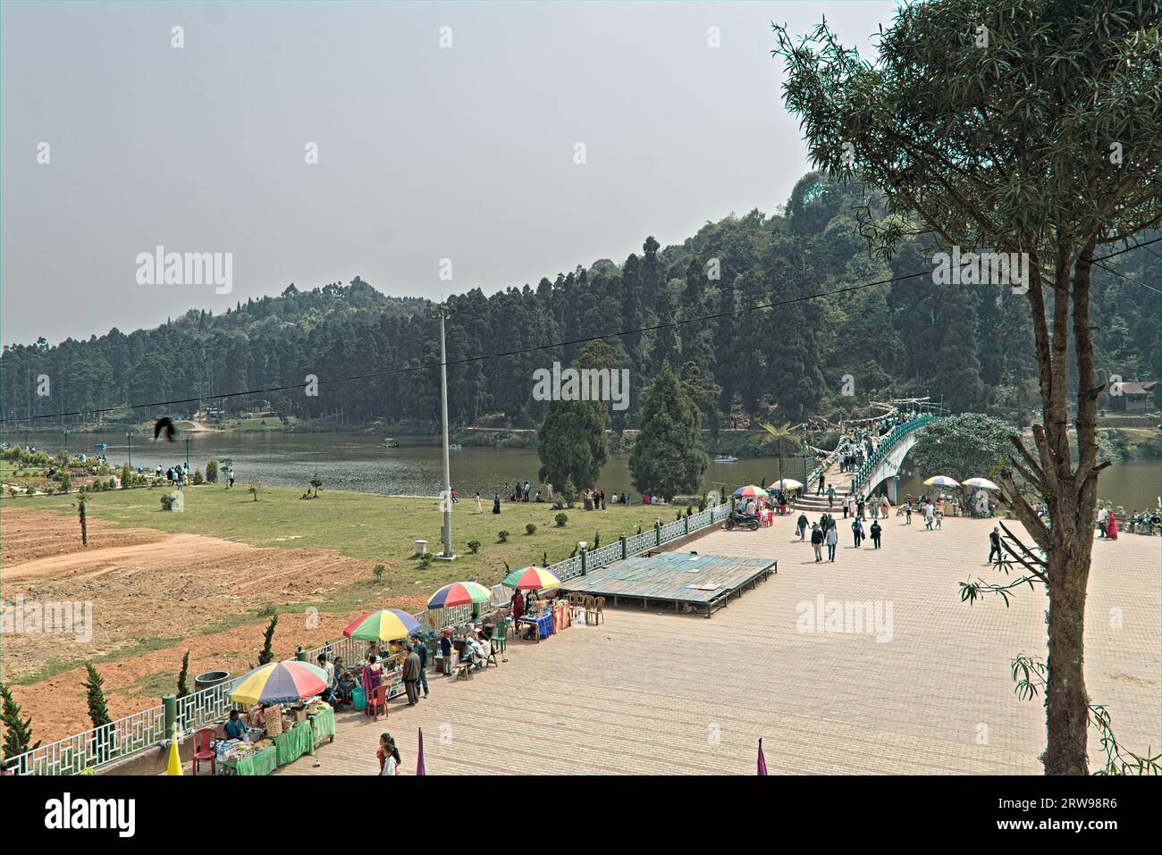 04.15.2023. Mirik, west bengal, India view of a tourist spot lake in ...