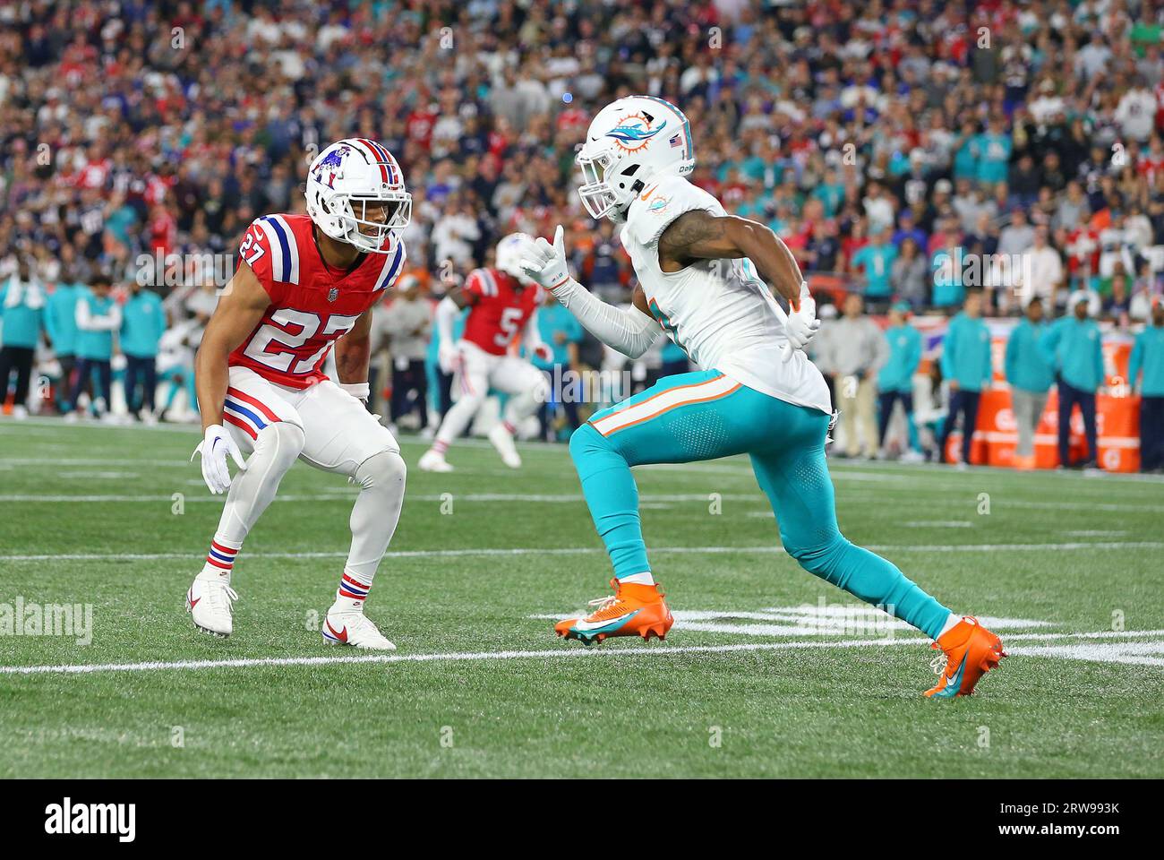 Foxborough, MA, USA. 17th Sep, 2023. MA, USA; New England Patriots ...