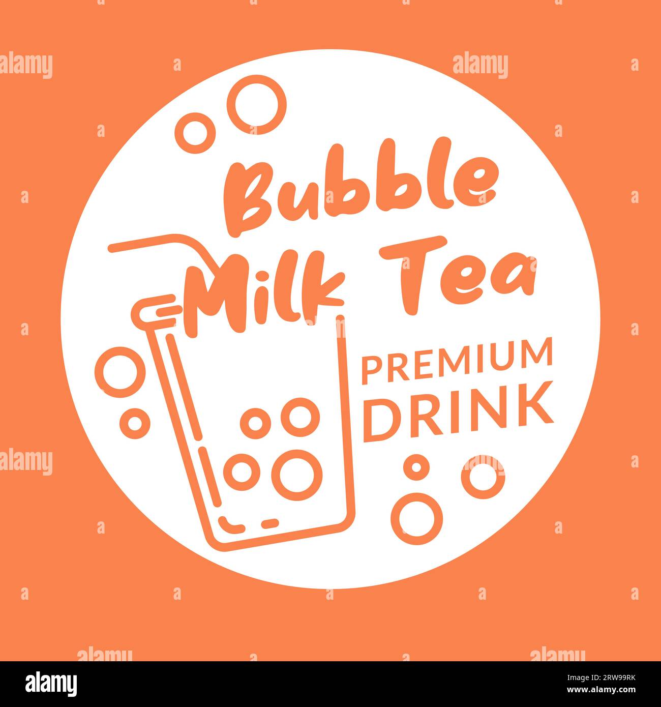 Milky iced tea Stock Vector Images - Alamy