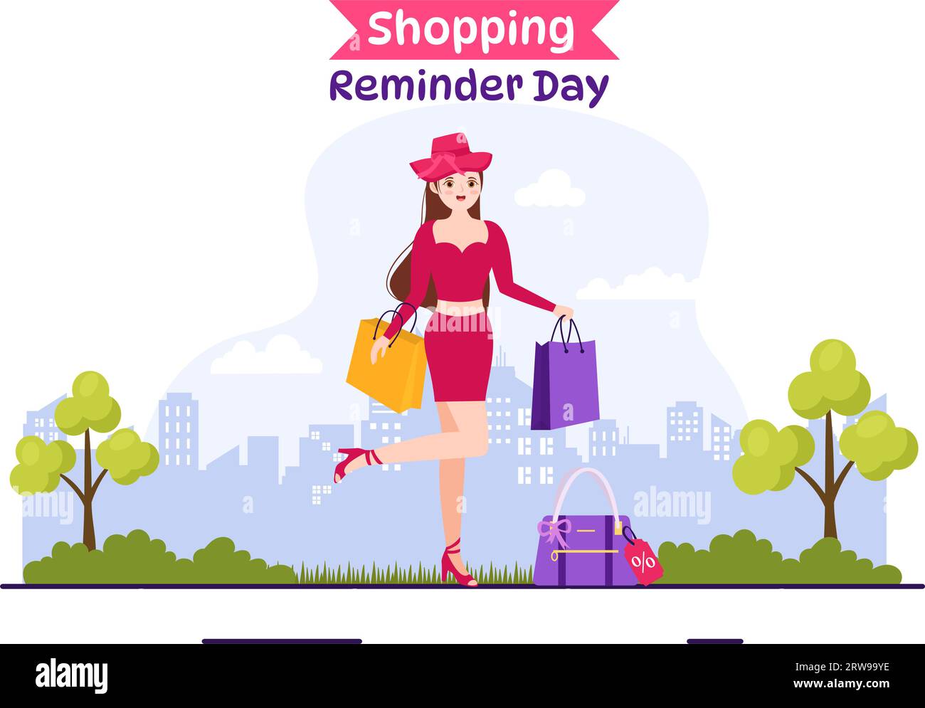 Shopping reminder day Stock Vector Images - Alamy