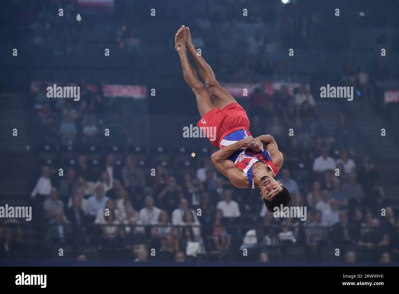 Great Britain's Jake Jarman competes during finals of the 23rd ...