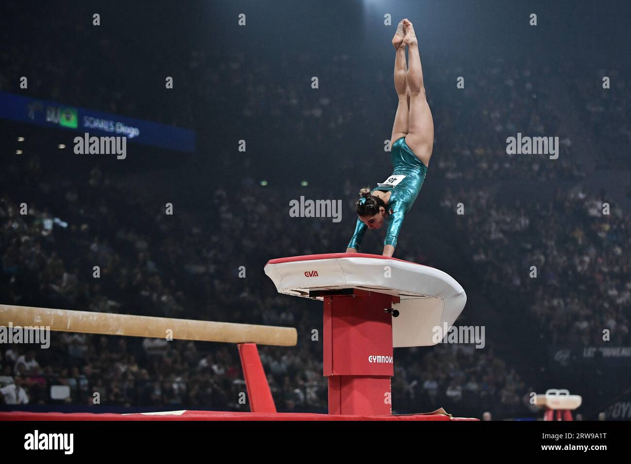 Paris, France. 17th Sep, 2023. Mexico's Ahtziri Sandoval competes ...