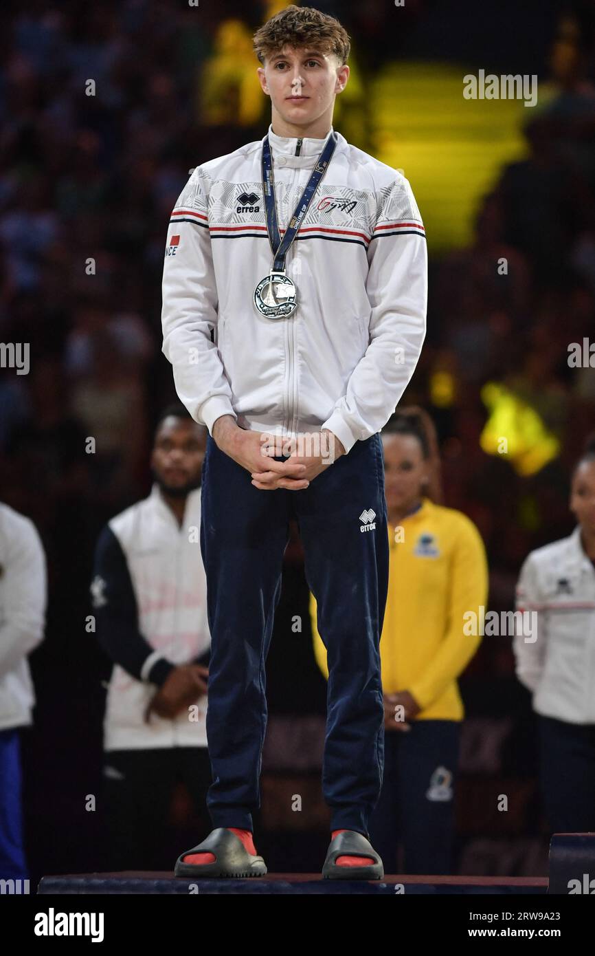 Paris, France. 17th Sep, 2023. Silver medalist France's Benjamin ...