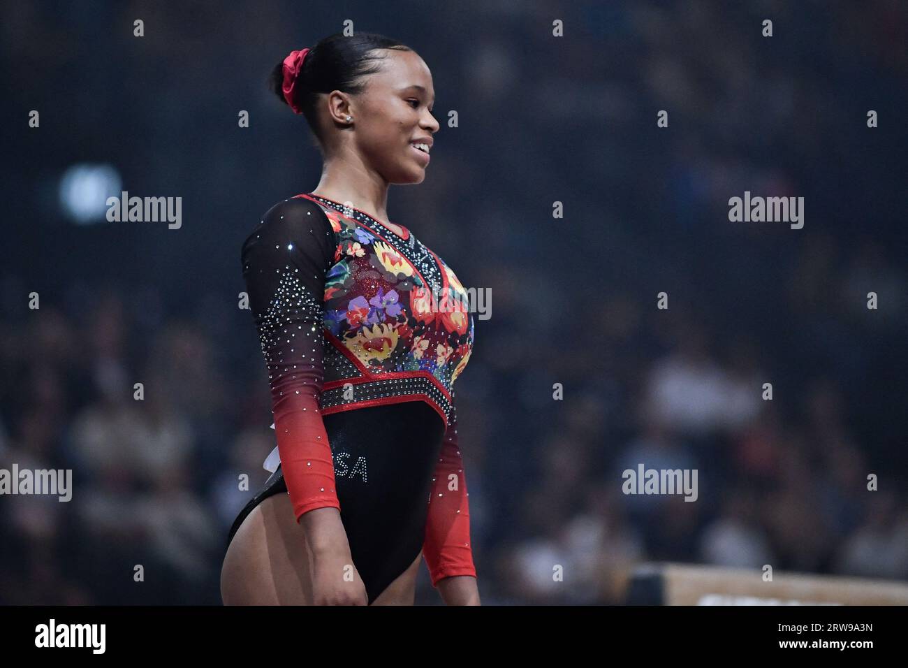 Paris, France. 17th Sep, 2023. South Africa's Caleigh Anders recats ...