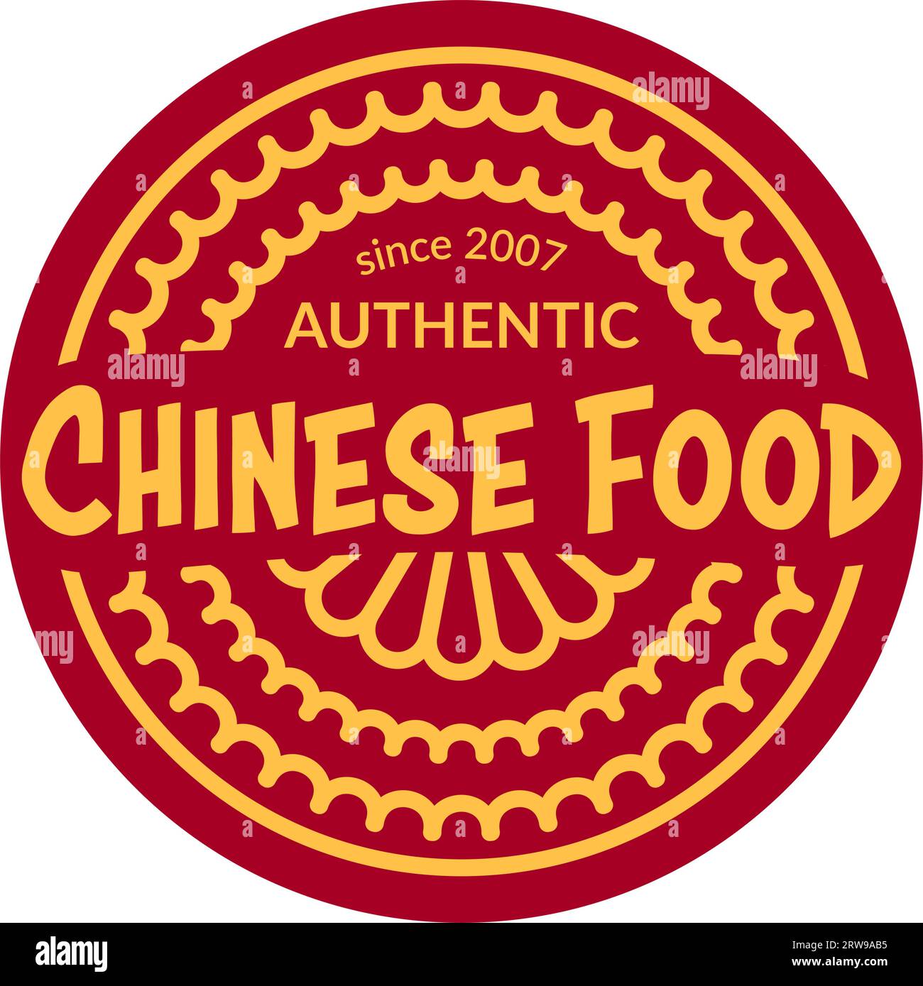 Chinese food, authentic dishes of oriental country Stock Vector Image ...