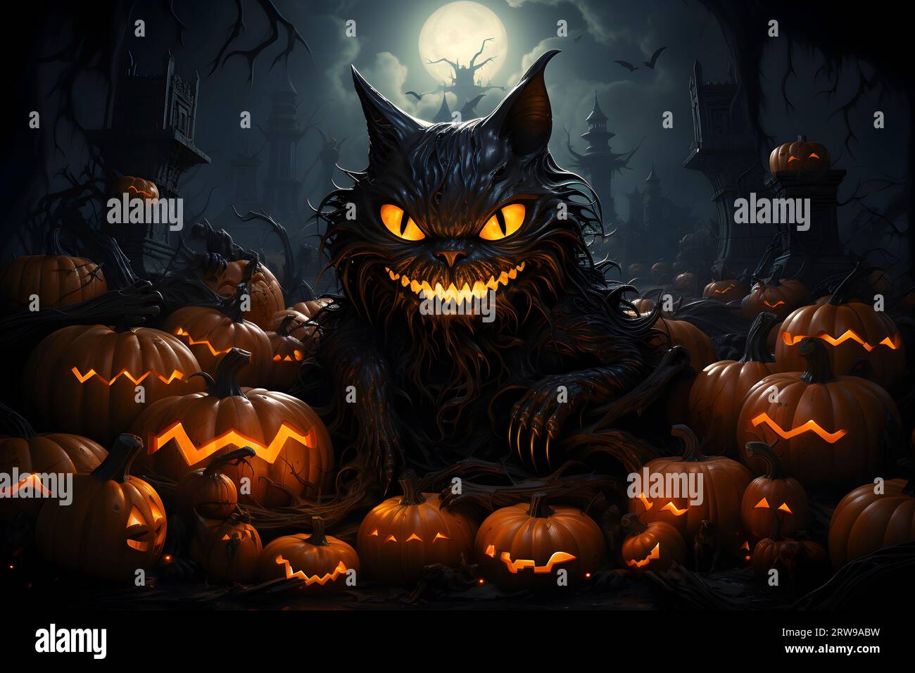 Mystic cat artwork hi-res stock photography and images - Alamy