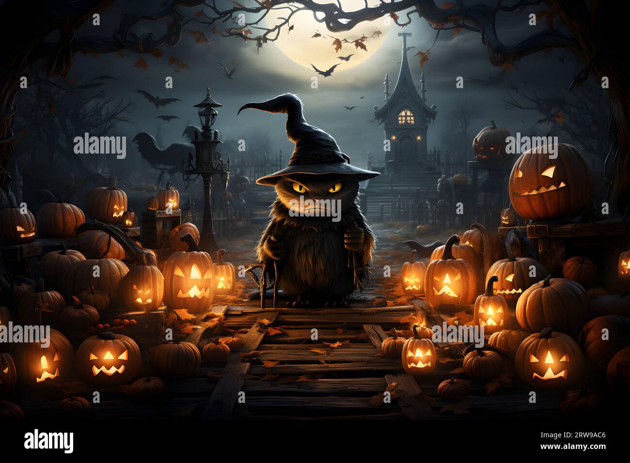 Mystic cat artwork hi-res stock photography and images - Alamy