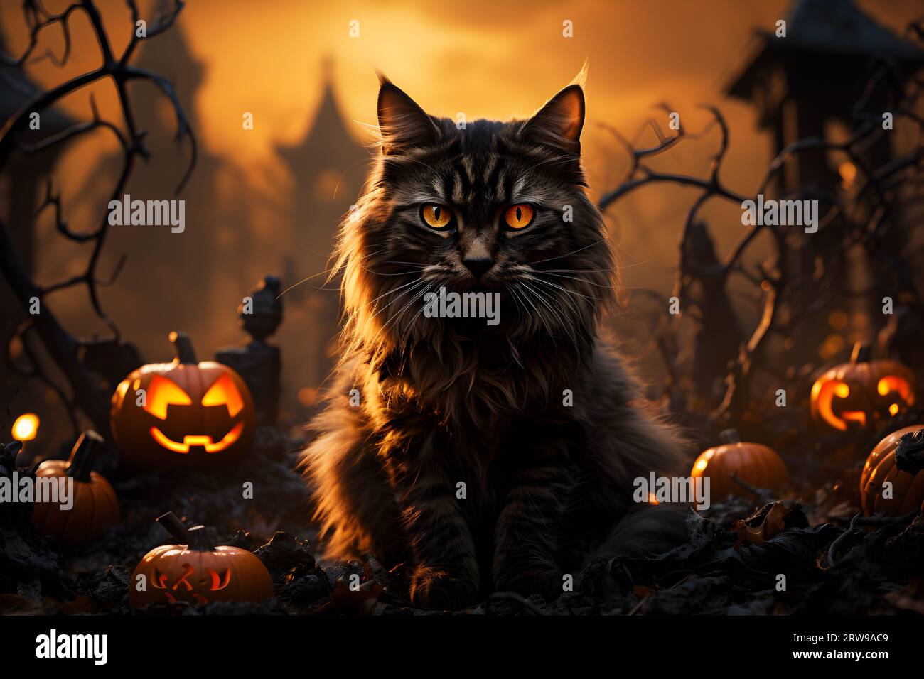 Halloween Grumpy Cat Pumpkin