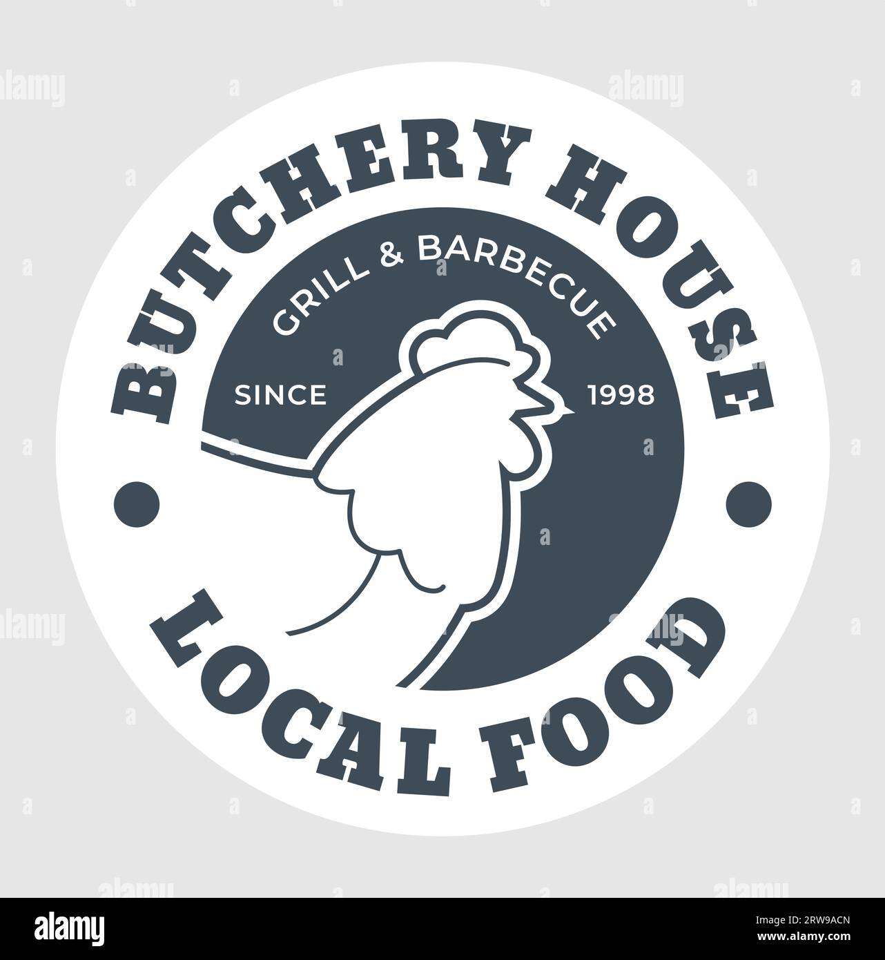 Butchery house, local food, grill and barbeque Stock Vector Image & Art ...