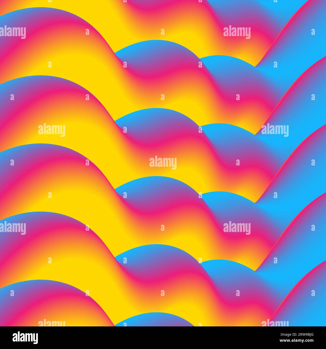 Colorful gradient 3d liquid dynamic waves abstract background. Vibrant ...