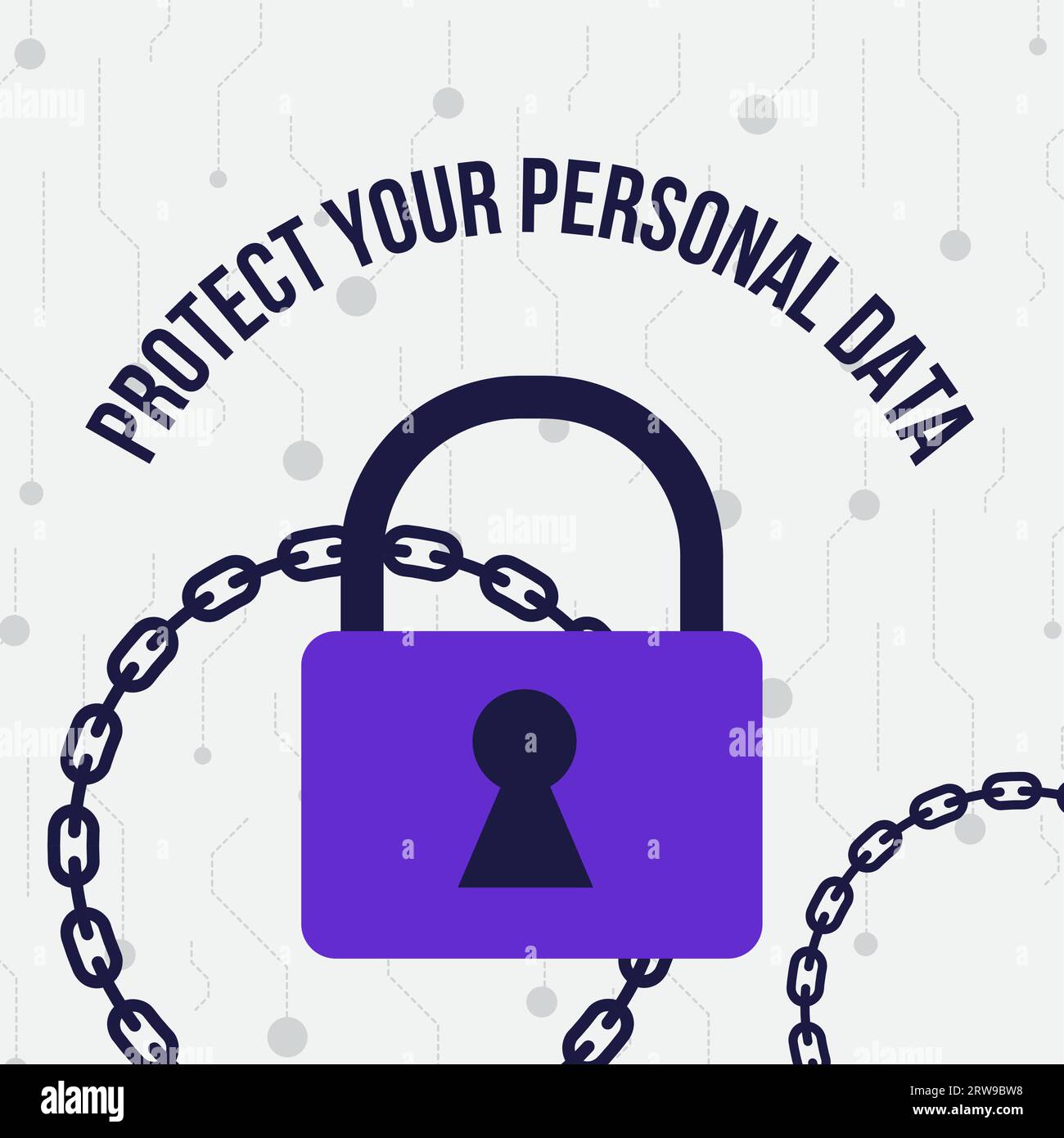 Protect your personal data, lock password vector Stock Vector Image & Art - Alamy