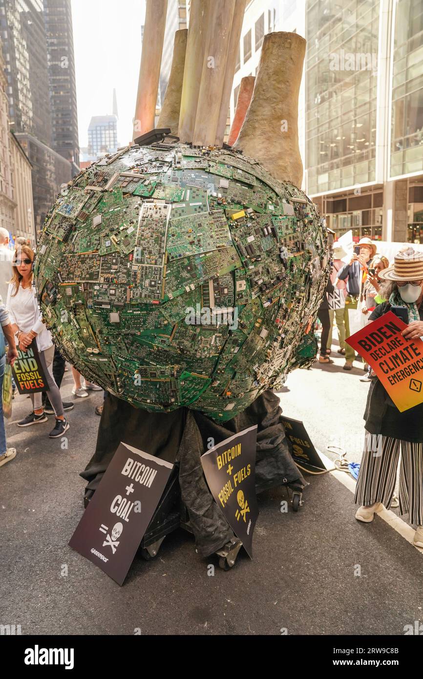 Green Peace installation by Ben Von Wong made of circuit boards seen at ...