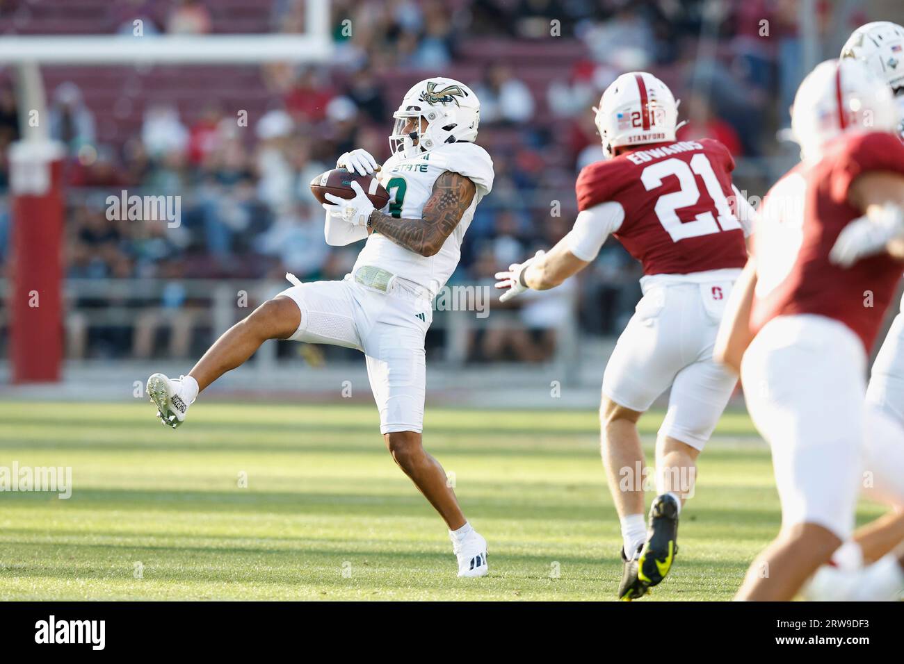 Sacramento State Hornets wide receiver Chris Miller (3) catches a pass ...