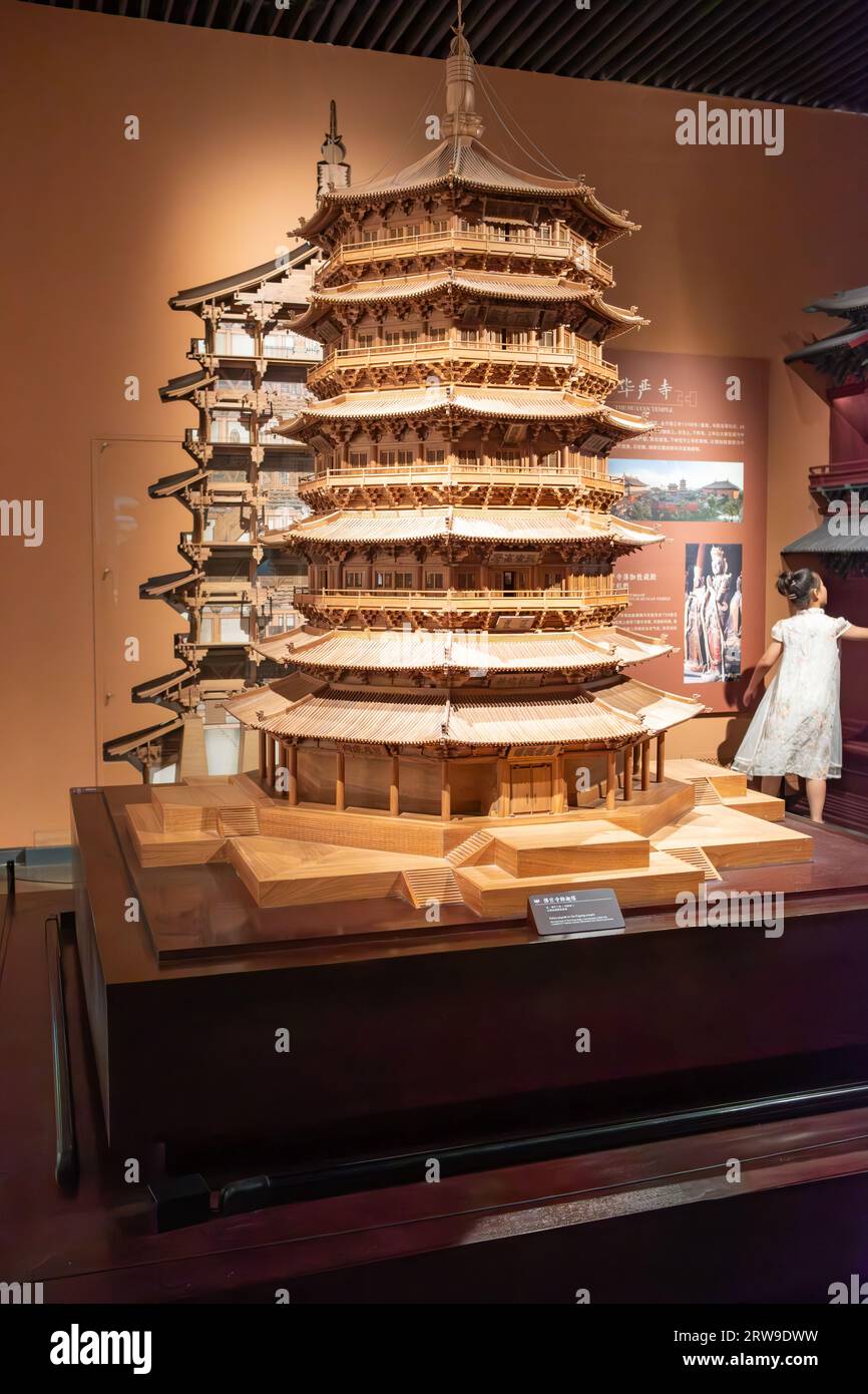 Taiyuan ShanXi China-July 29 2023:Sahya pagods in the Fogong temple ...