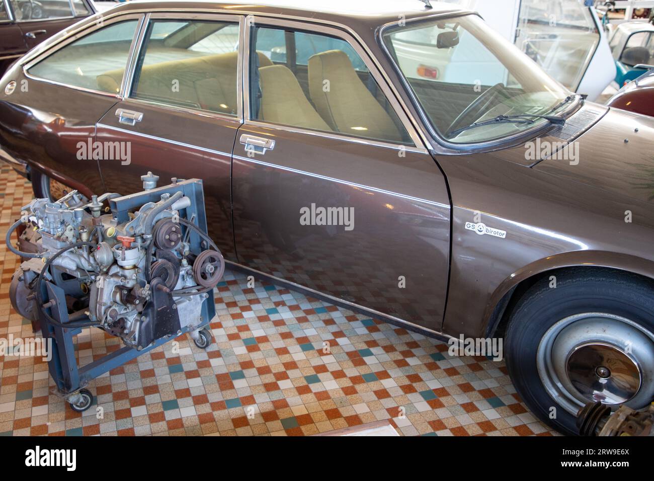Talmont , France - 09 12 2023 : Citroen gs French car beige vintage old ...