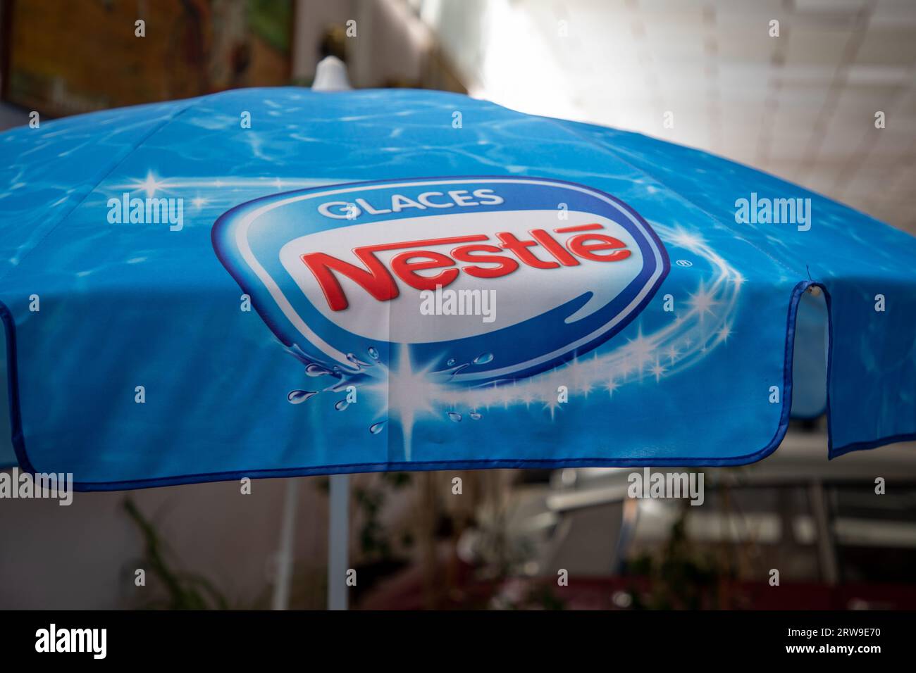 Bordeaux , France - 09 17 2023 : Nestle brand logo and text sign on ...