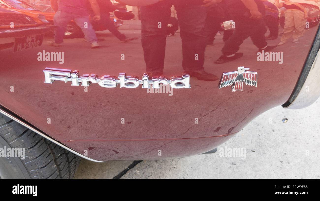 Bordeaux , France - 09 04 2023 : Pontiac Firebird motor car american ...