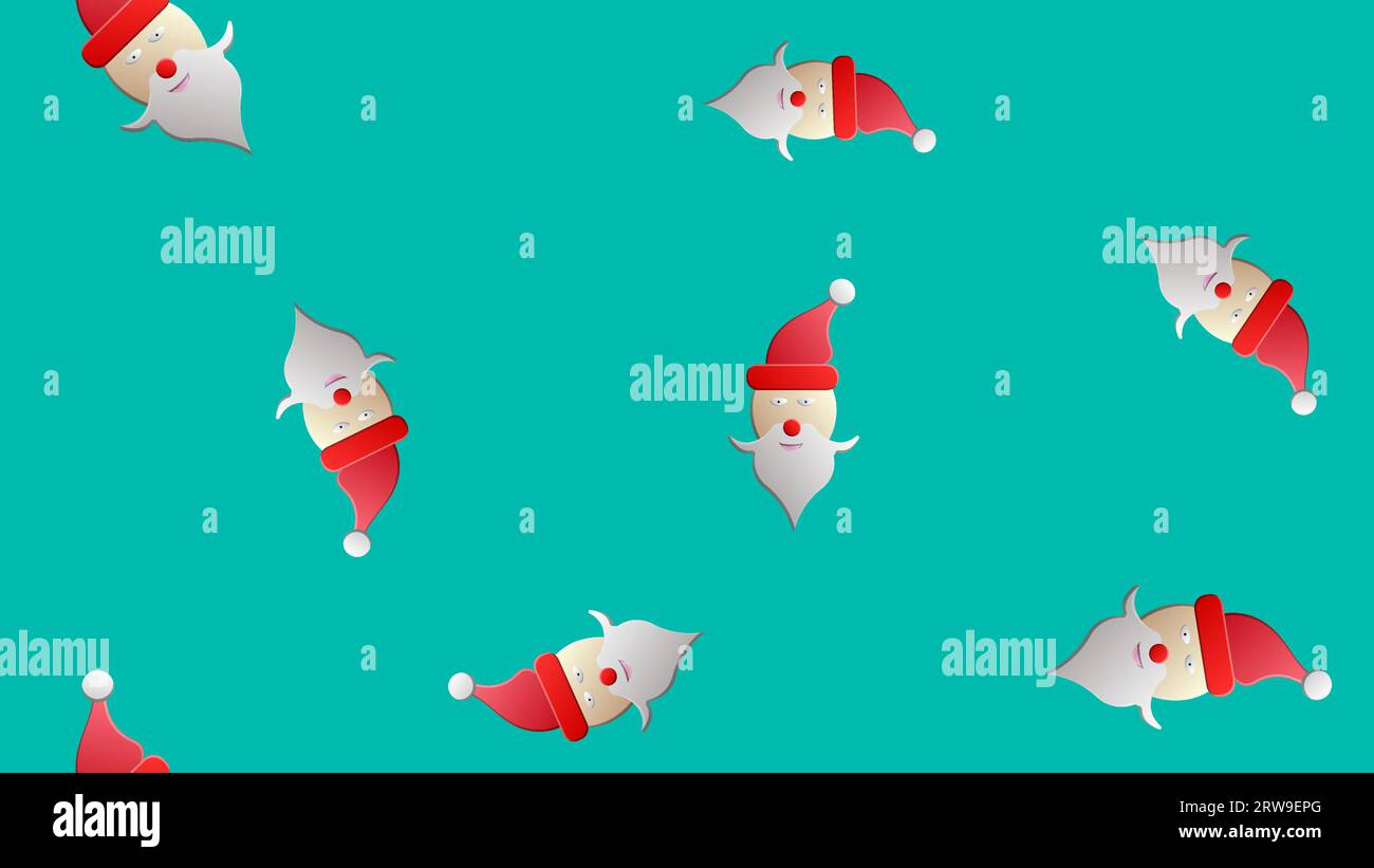 Merry christmas pattern santas Stock Vector Images - Alamy