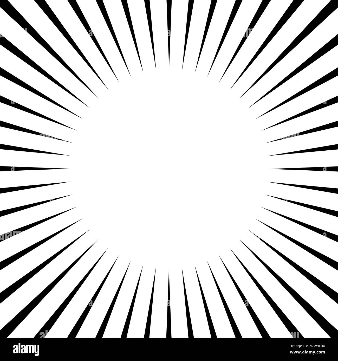 Space cartoon background with rays lines of motion in space Stock ...