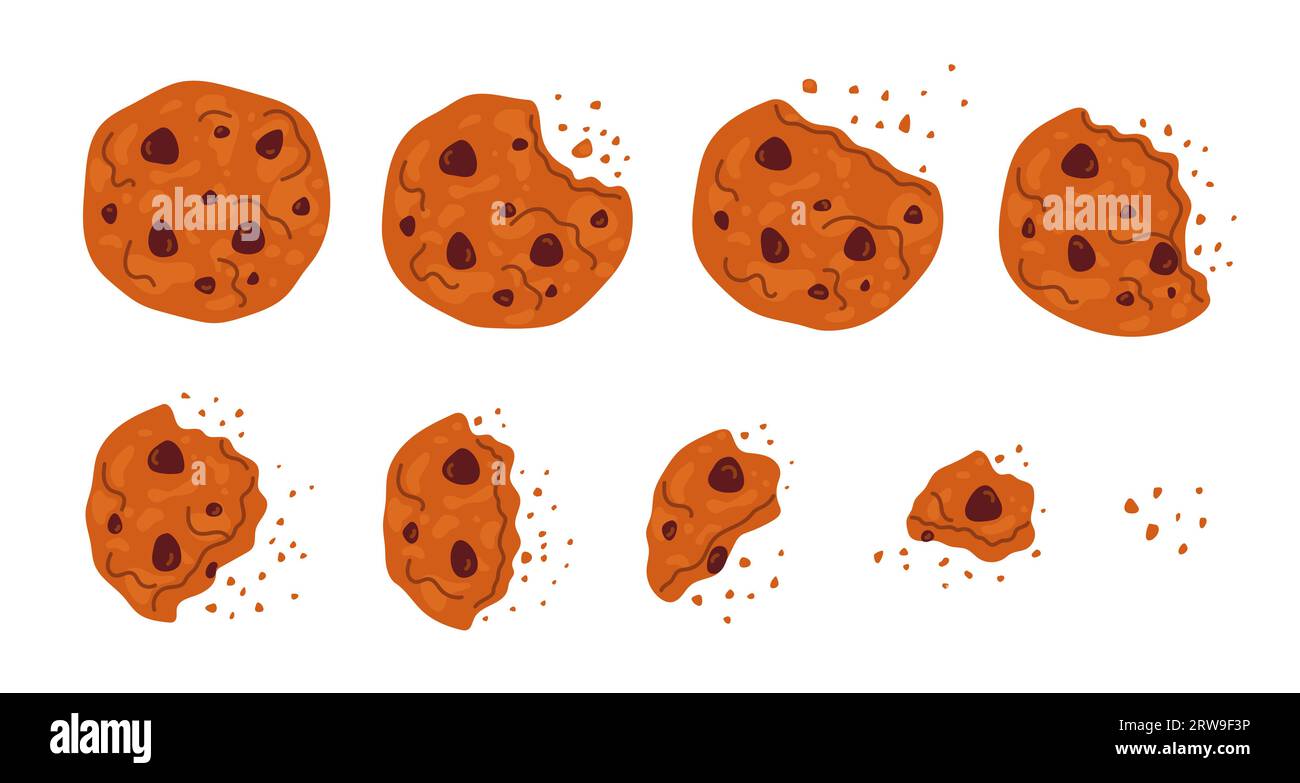 Crumbled biscuit Stock Vector Images - Alamy