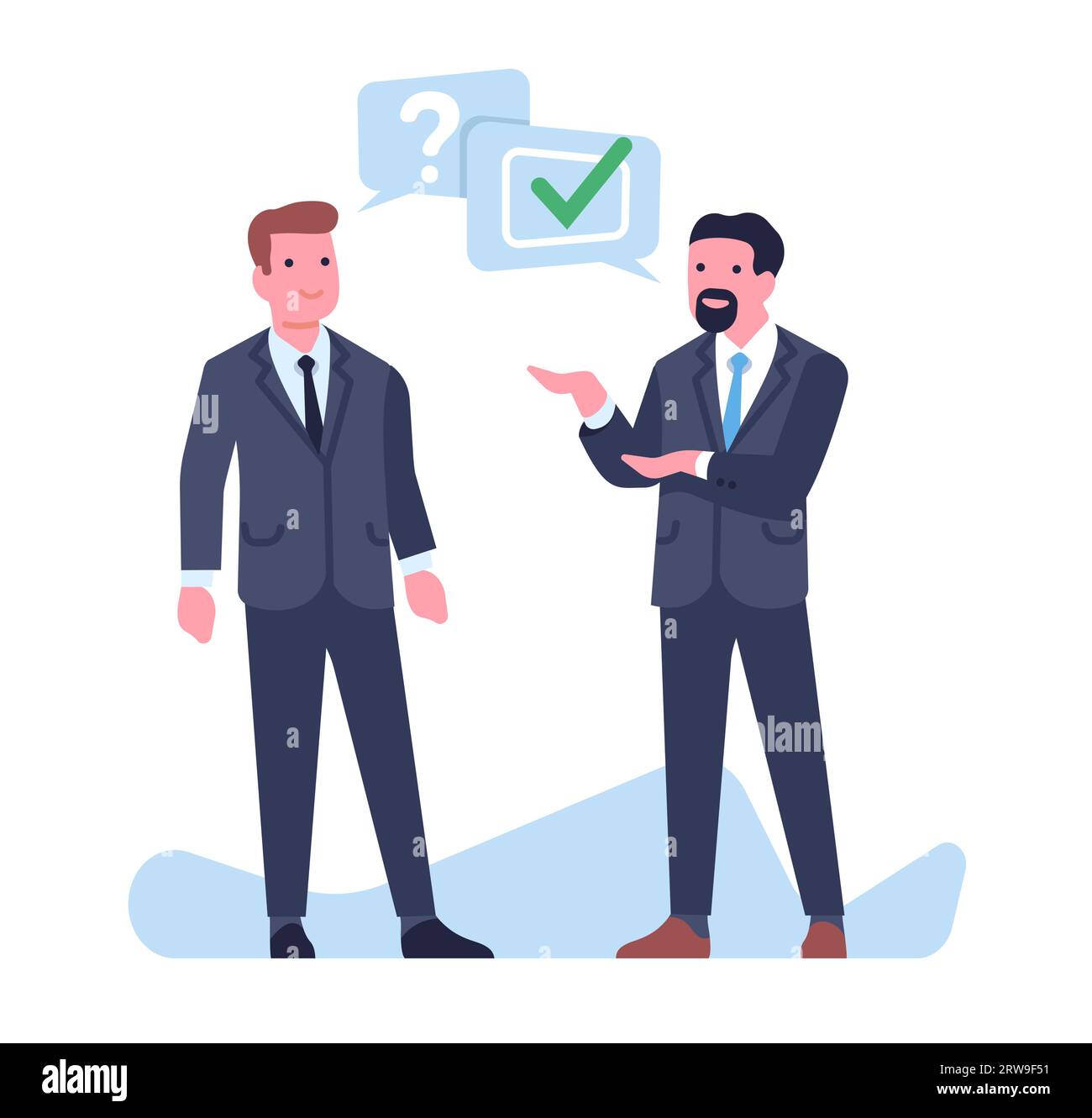 Colleague giving advice Stock Vector Images - Alamy
