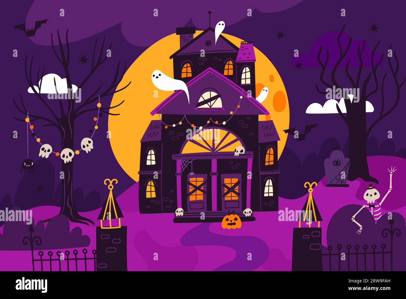 Cartoon horror hi-res stock photography and images - Alamy