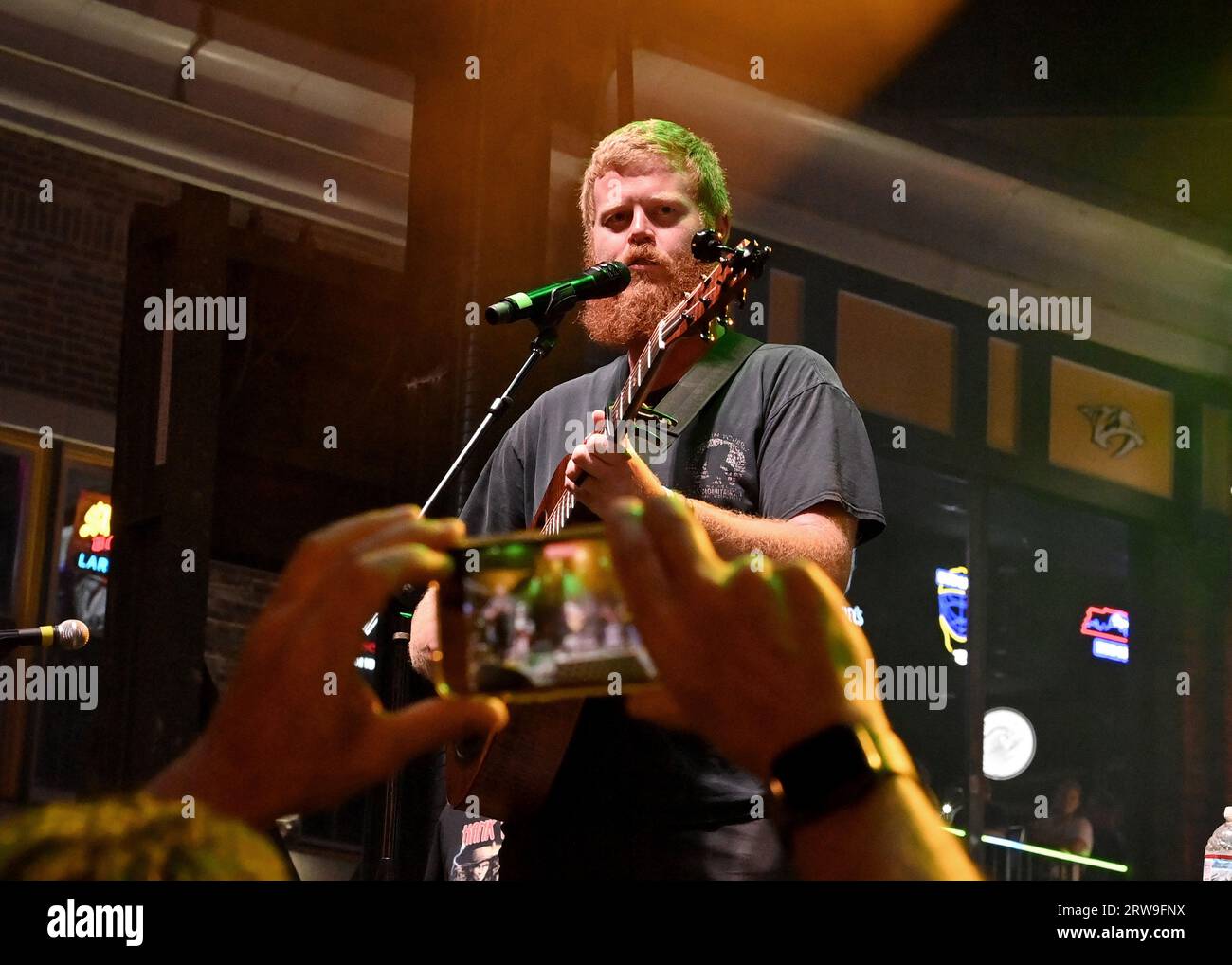 Nashville, USA. 17th Sep, 2023. Oliver Anthony onstage at Tootsie's ...