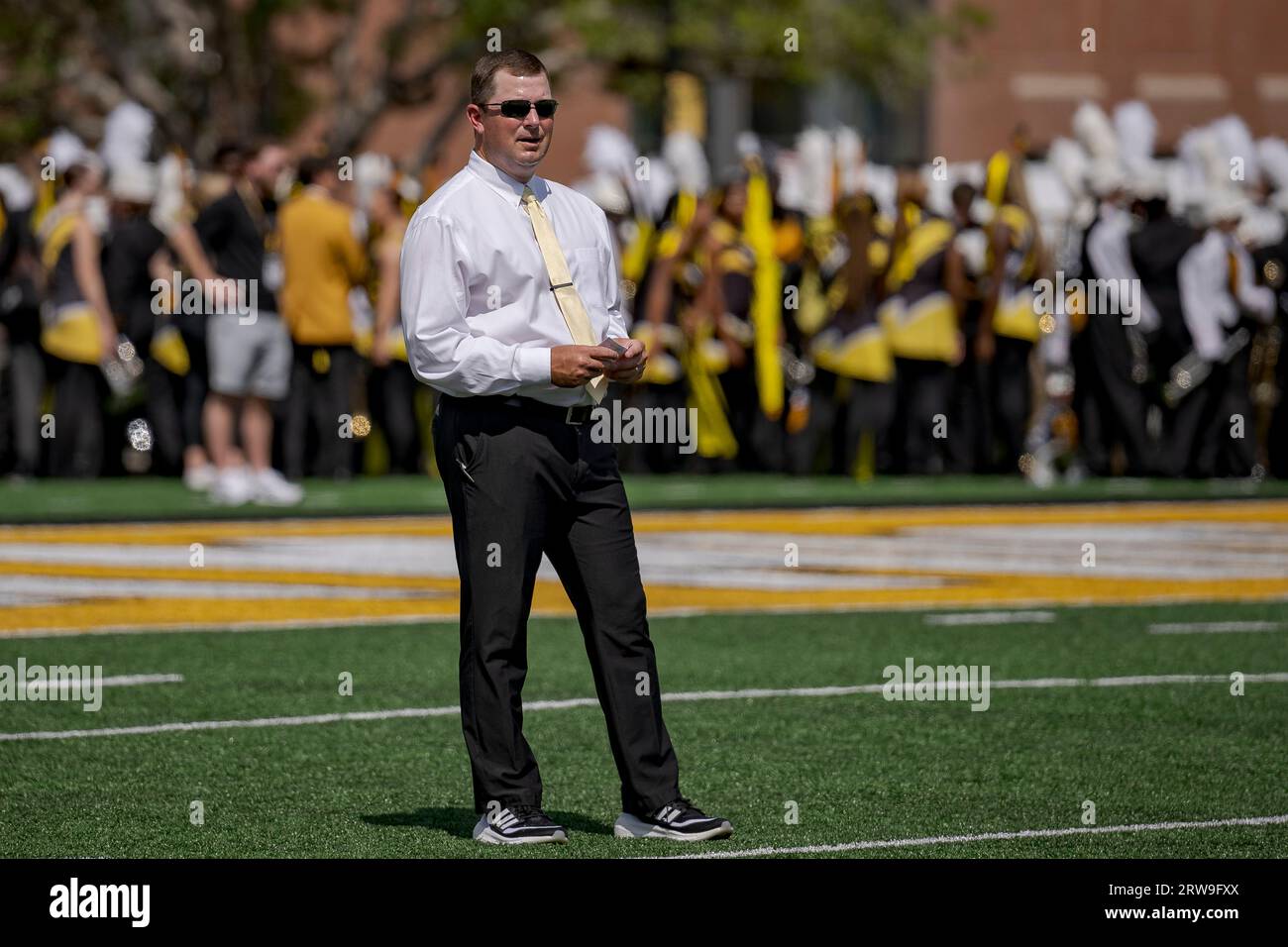 Southern Mississippi head coach Will Hall walks the field before an ...