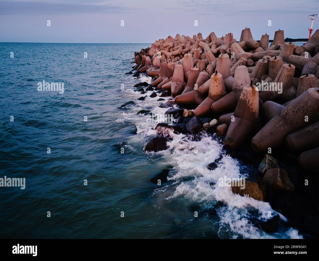 Shoreline breakwaters aerial hi-res stock photography and images - Alamy
