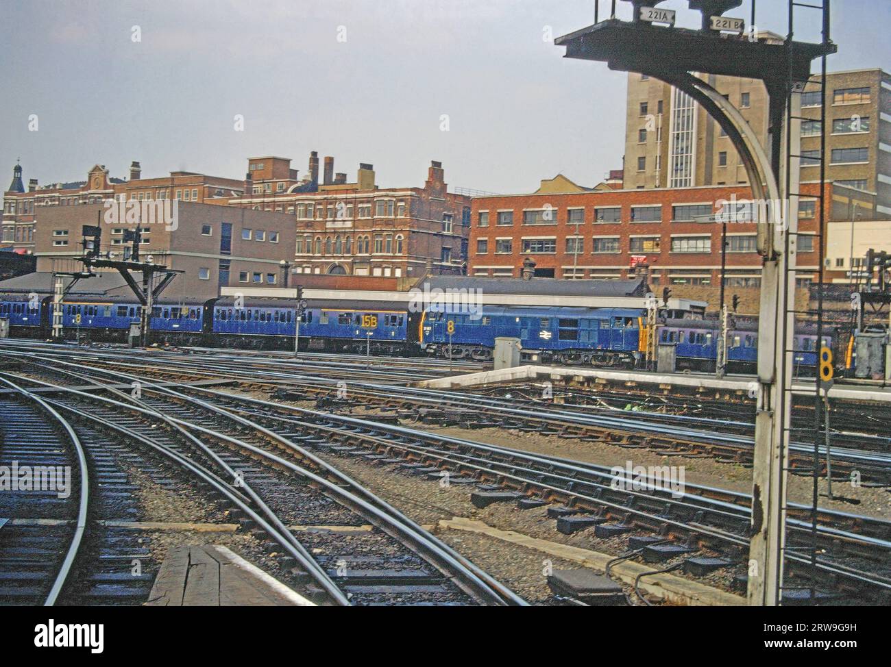 Loco Hauled Suburban Train, York Road, Kings Cross, London, England ...