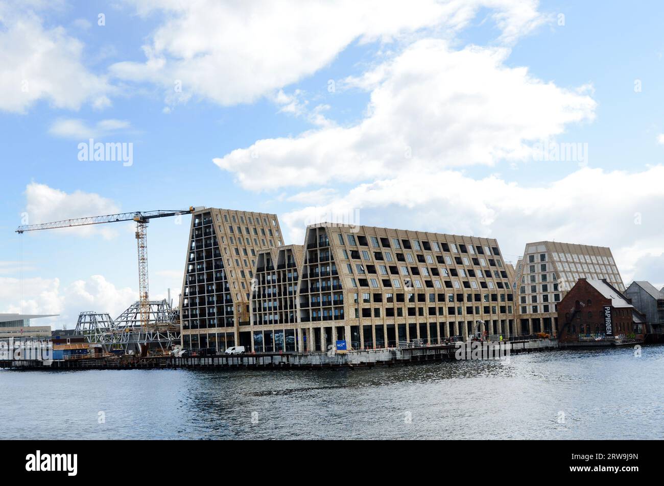 Modern residential development on Paper Island in Copenhagen, Denmark ...