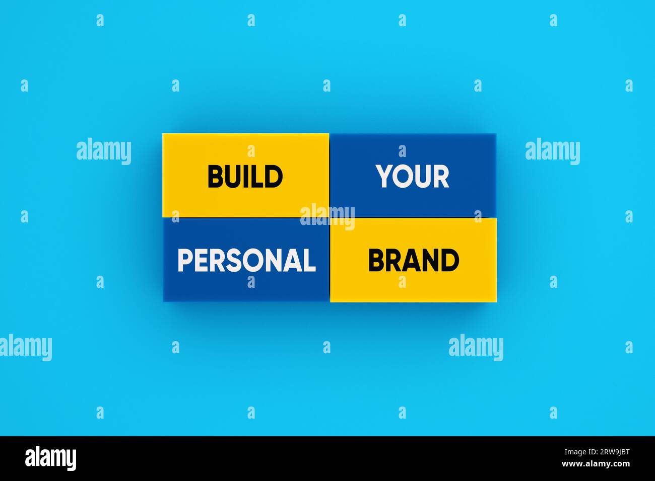 Branding or brand building concept. The message build your personal ...
