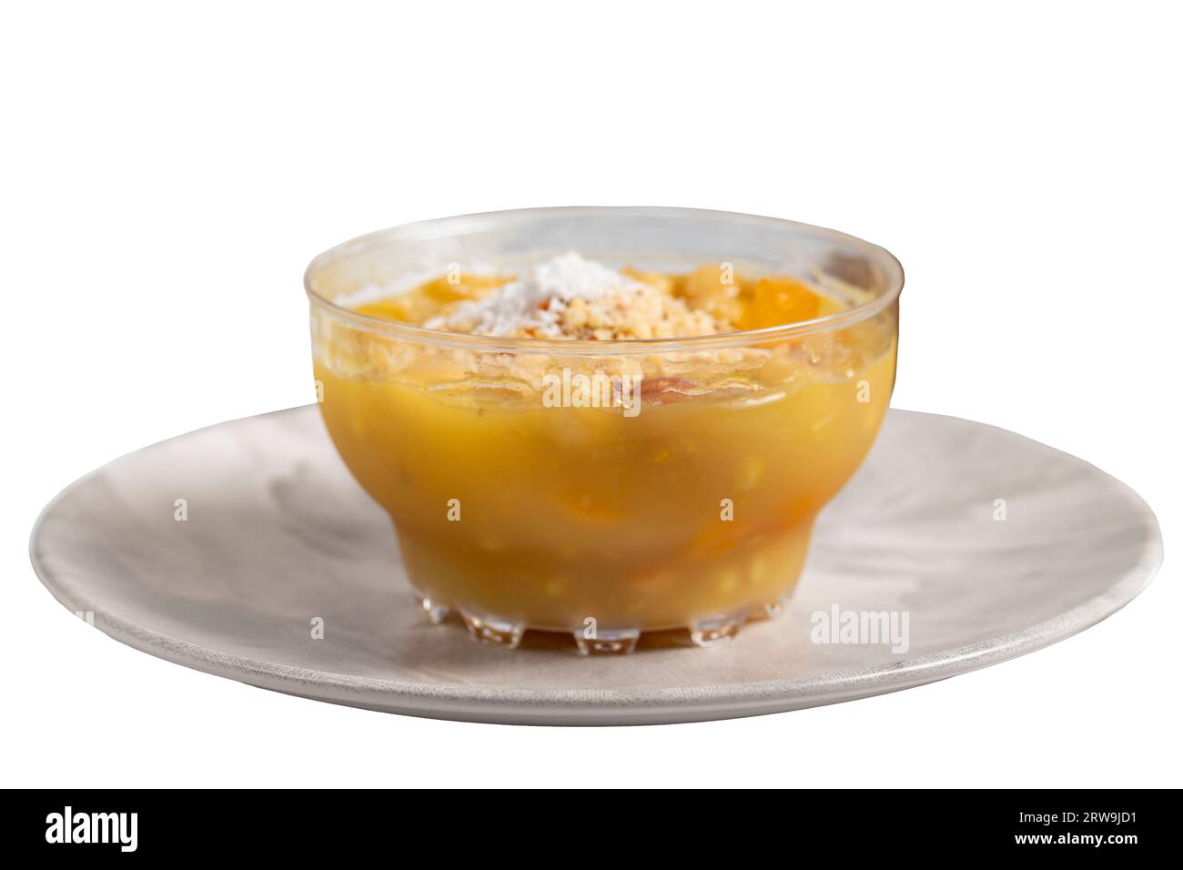 Traditional Turkish delicious Ashura. Delicious noah pudding in bowl ...