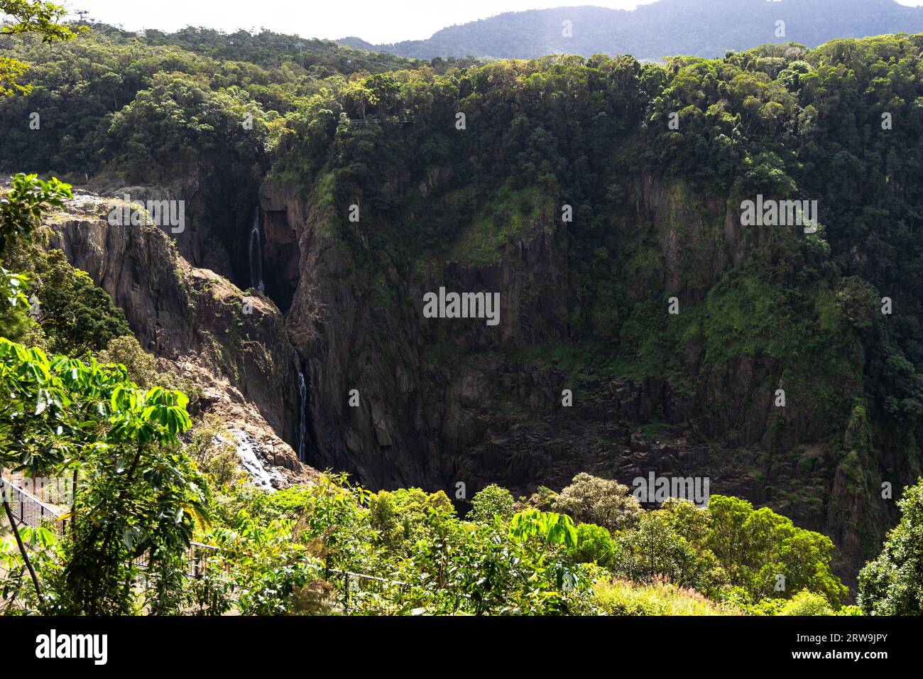 Barron Falls is a steep tiered cascade waterfall in Kuranda, Shire of ...