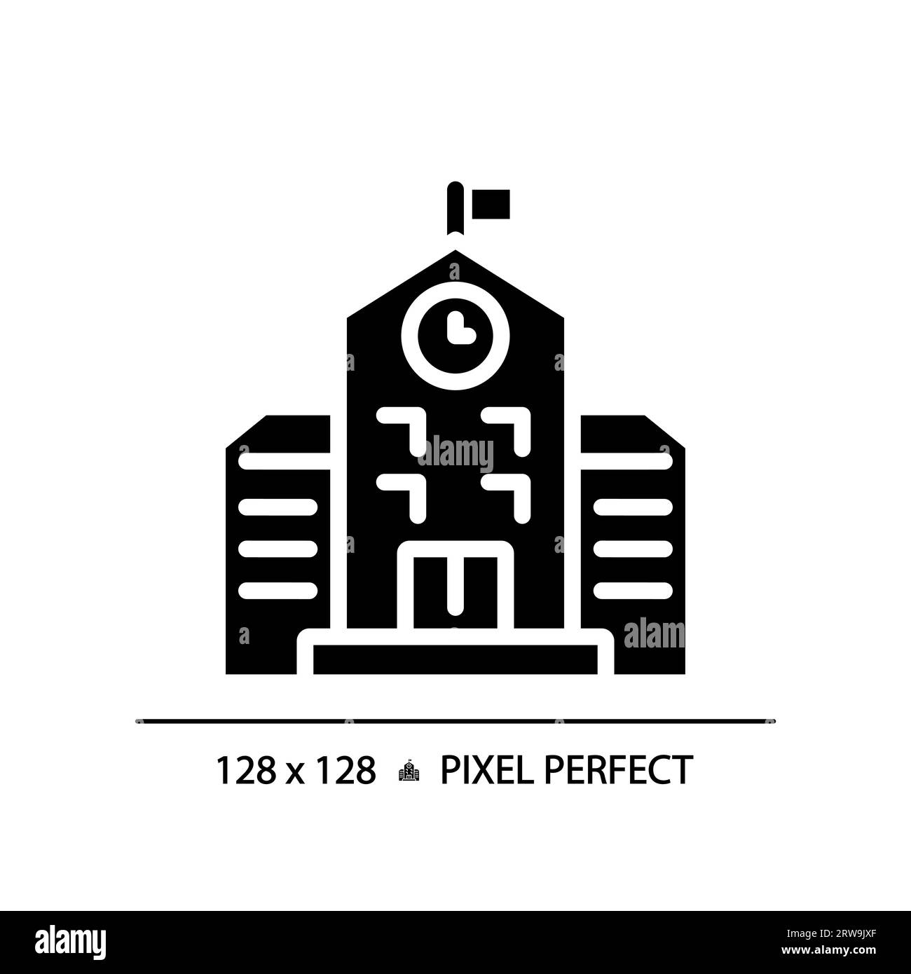 School building facade Black and White Stock Photos & Images - Alamy