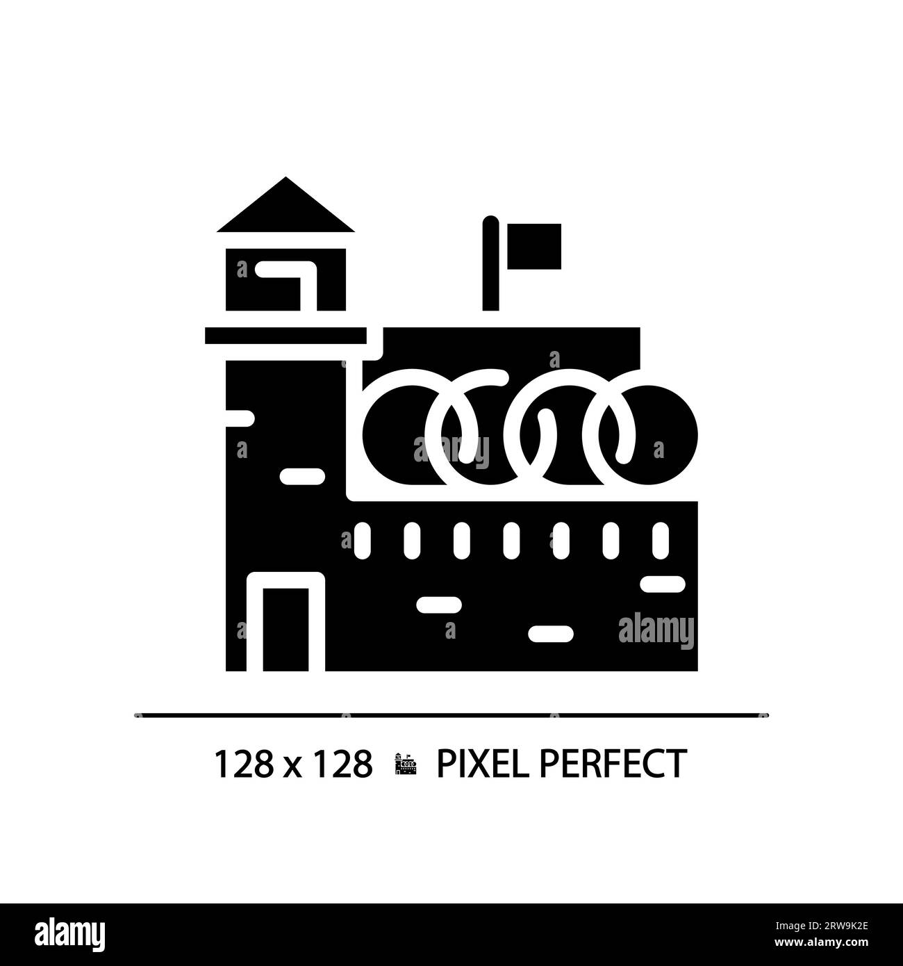 Prison prison architecture Cut Out Stock Images & Pictures - Alamy