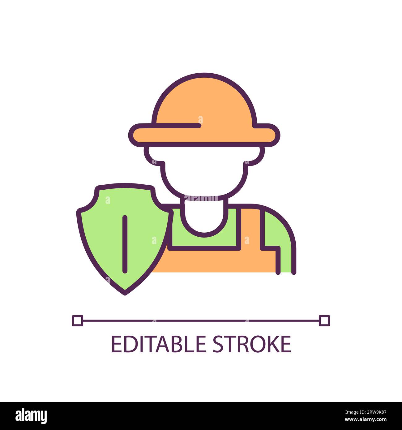 Manual labor worker art Cut Out Stock Images & Pictures - Alamy