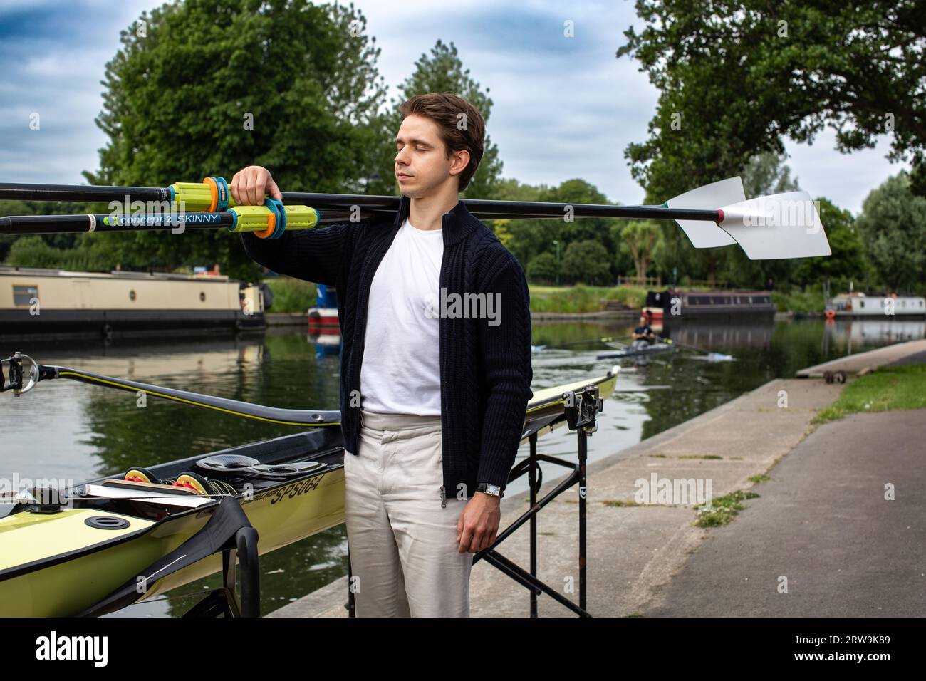 Jan Helmich Para-Rower in Cambridge, United Kingdom Stock Photo - Alamy