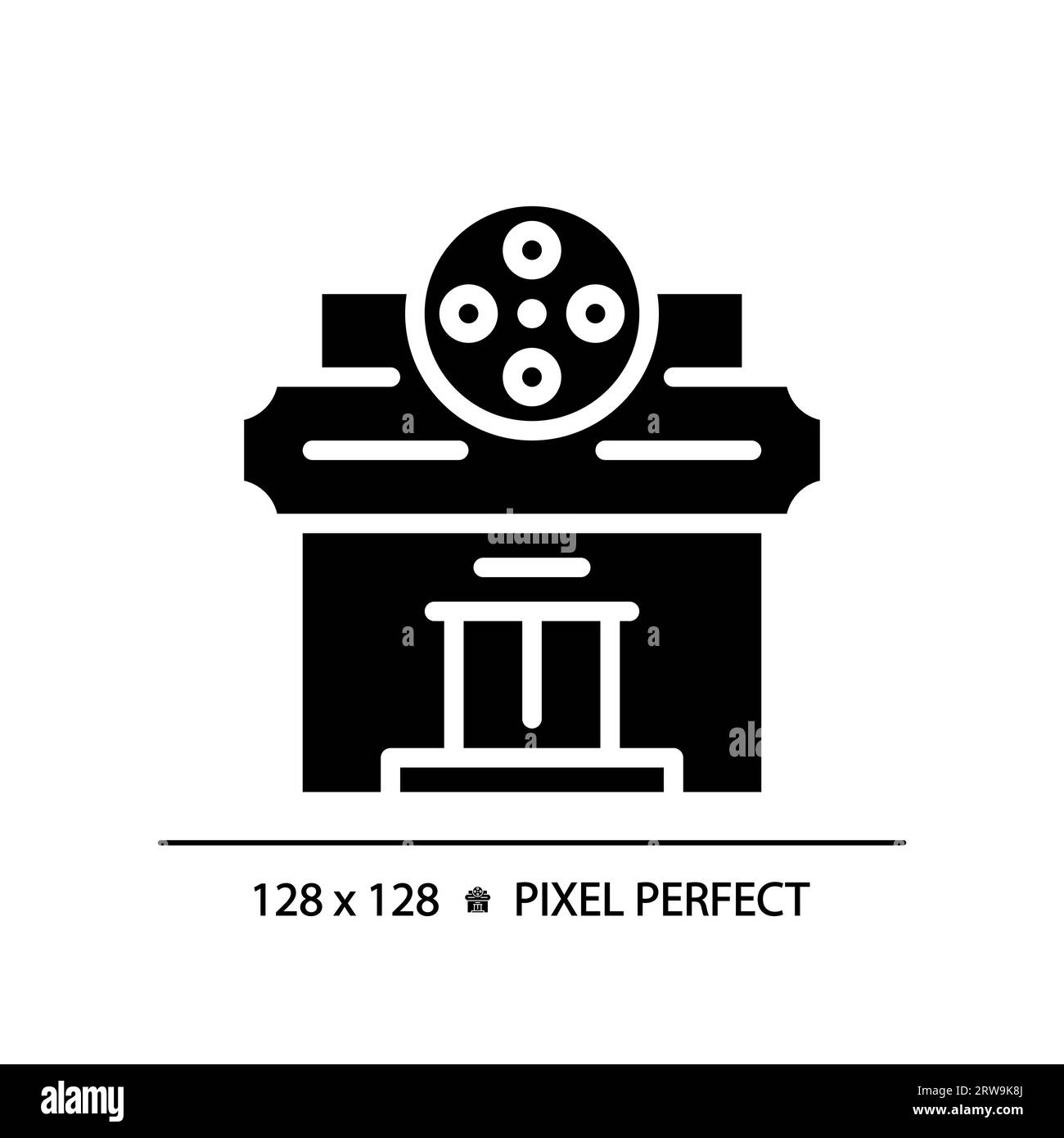 Movie theater architecture Stock Vector Images - Alamy