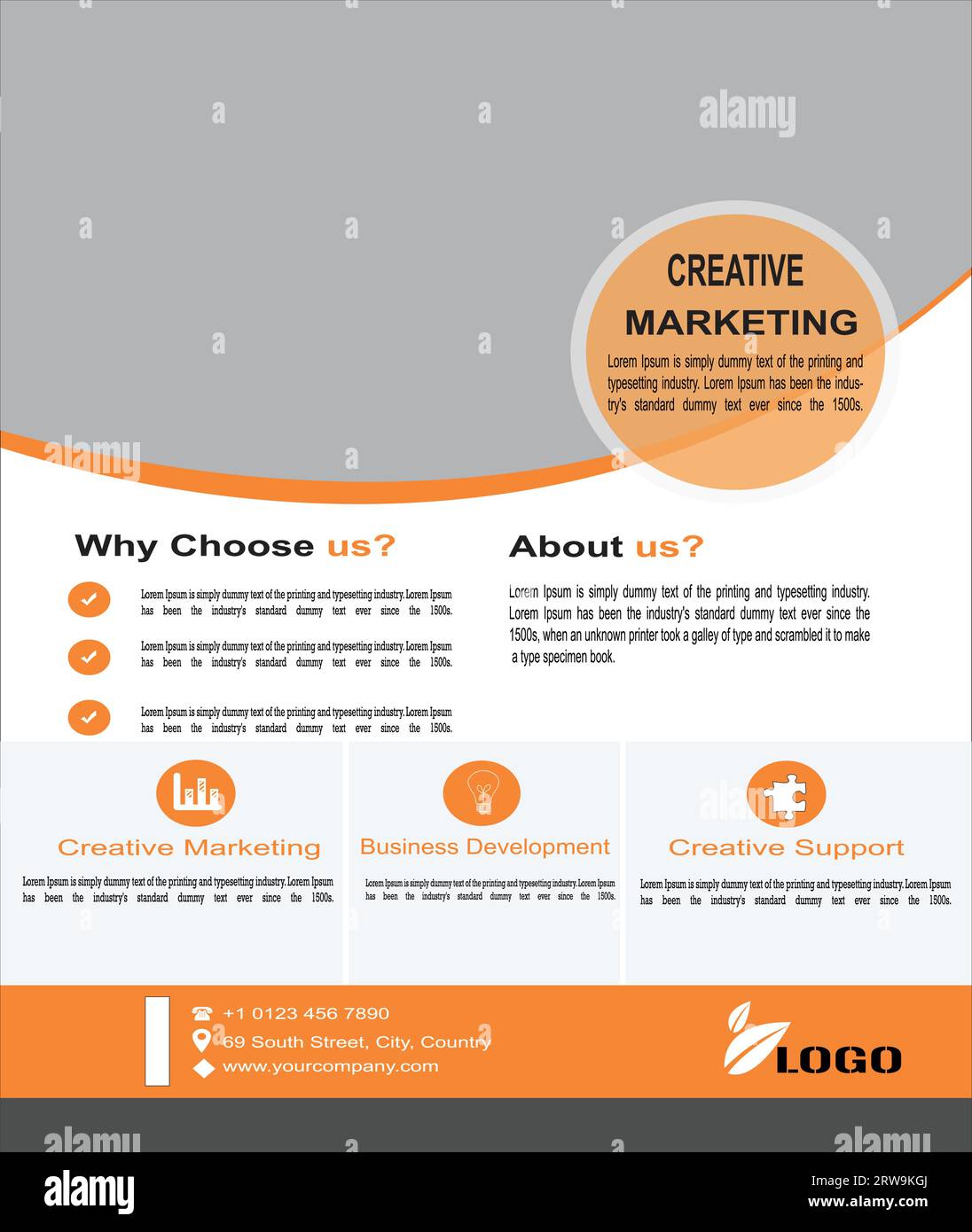Modern Innovative Idea Generation Business Creative Marketing Flyer ...